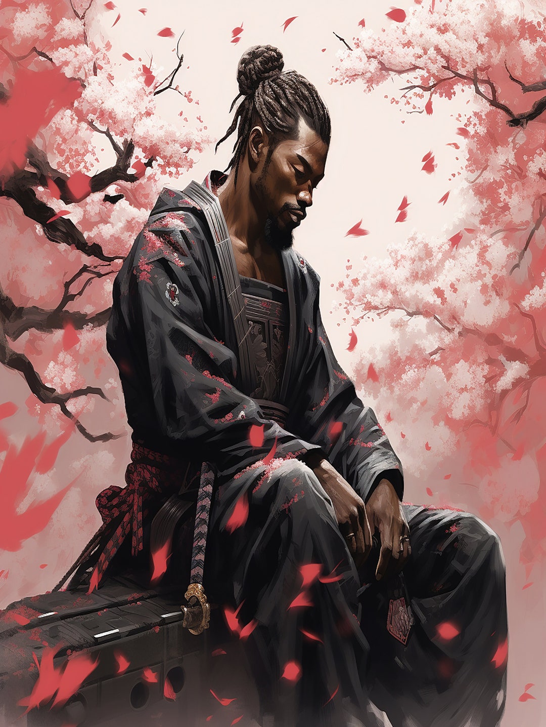Anime Black Samurai Collection 1 | Art, Tapestry, Manga, Comic, Slayer ...