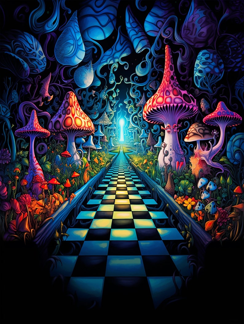 Chasing Rabbits Tapestry Collection Art Alice In Wonderland
