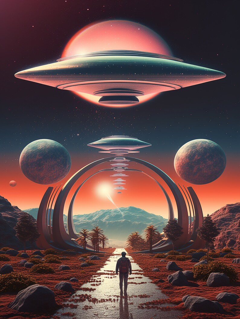 Huge Retro Sci-fi Tapestry Collection 1 | Art, Retro, Vintage, Space ...