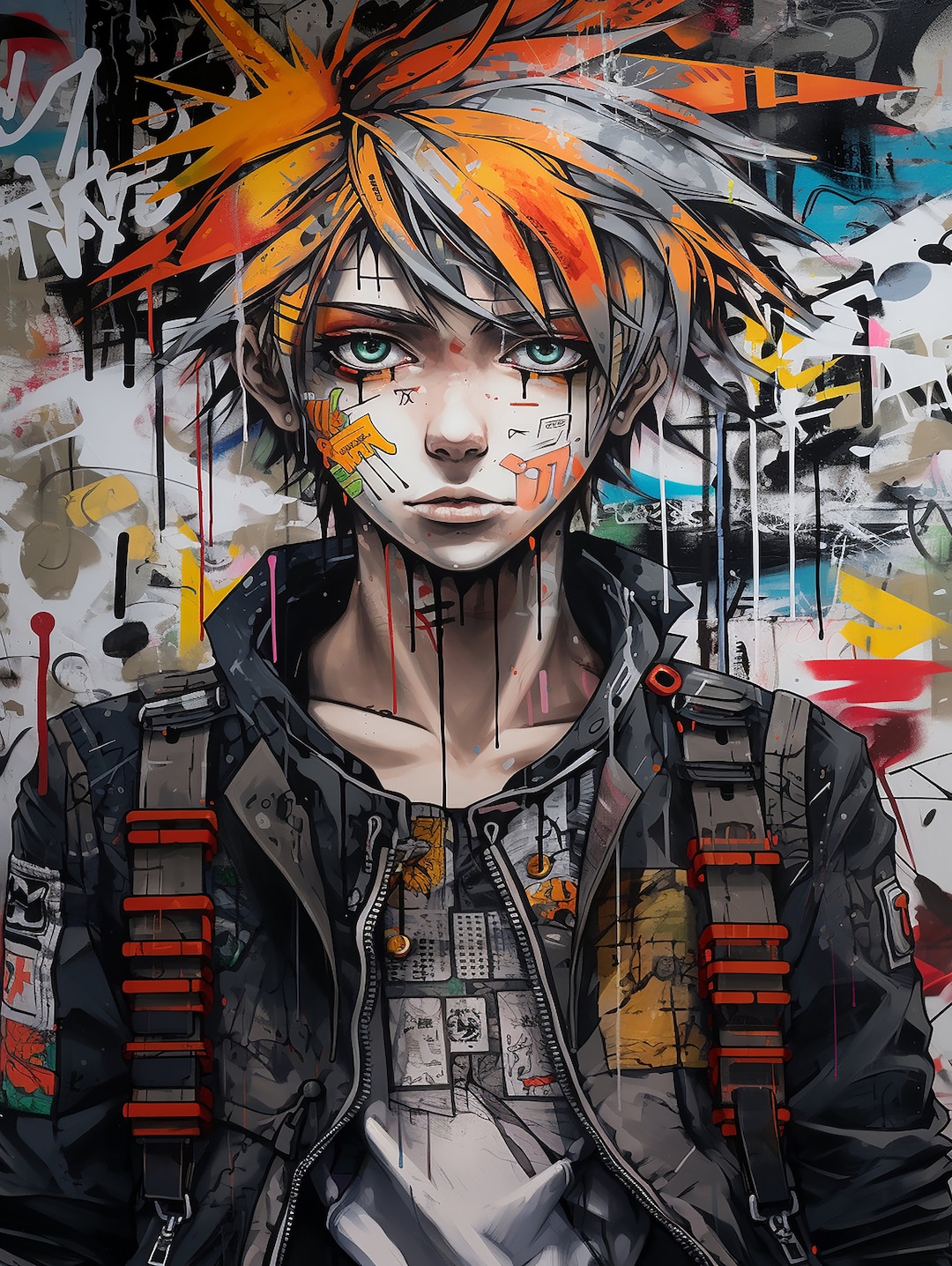 Huge Anime Manga Punk Tapestry Collection 1 | Art, Anime, Manga, Punk ...