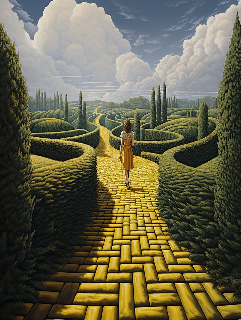 Wizard of Oz Yellow Brick Road Tapestry - Etsy