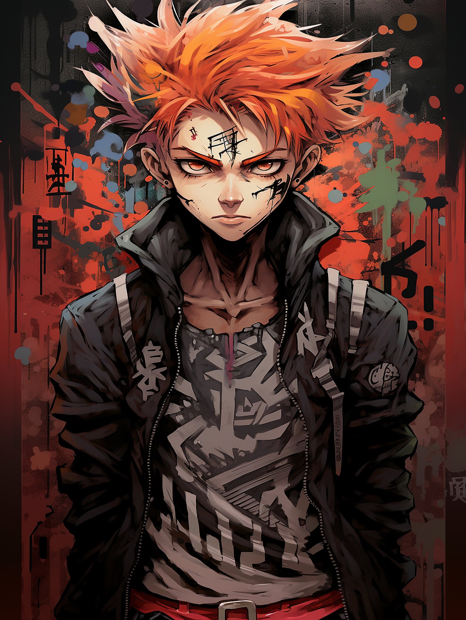 Huge Anime Manga Punk Tapestry Collection 1 | Art, Anime, Manga, Punk ...