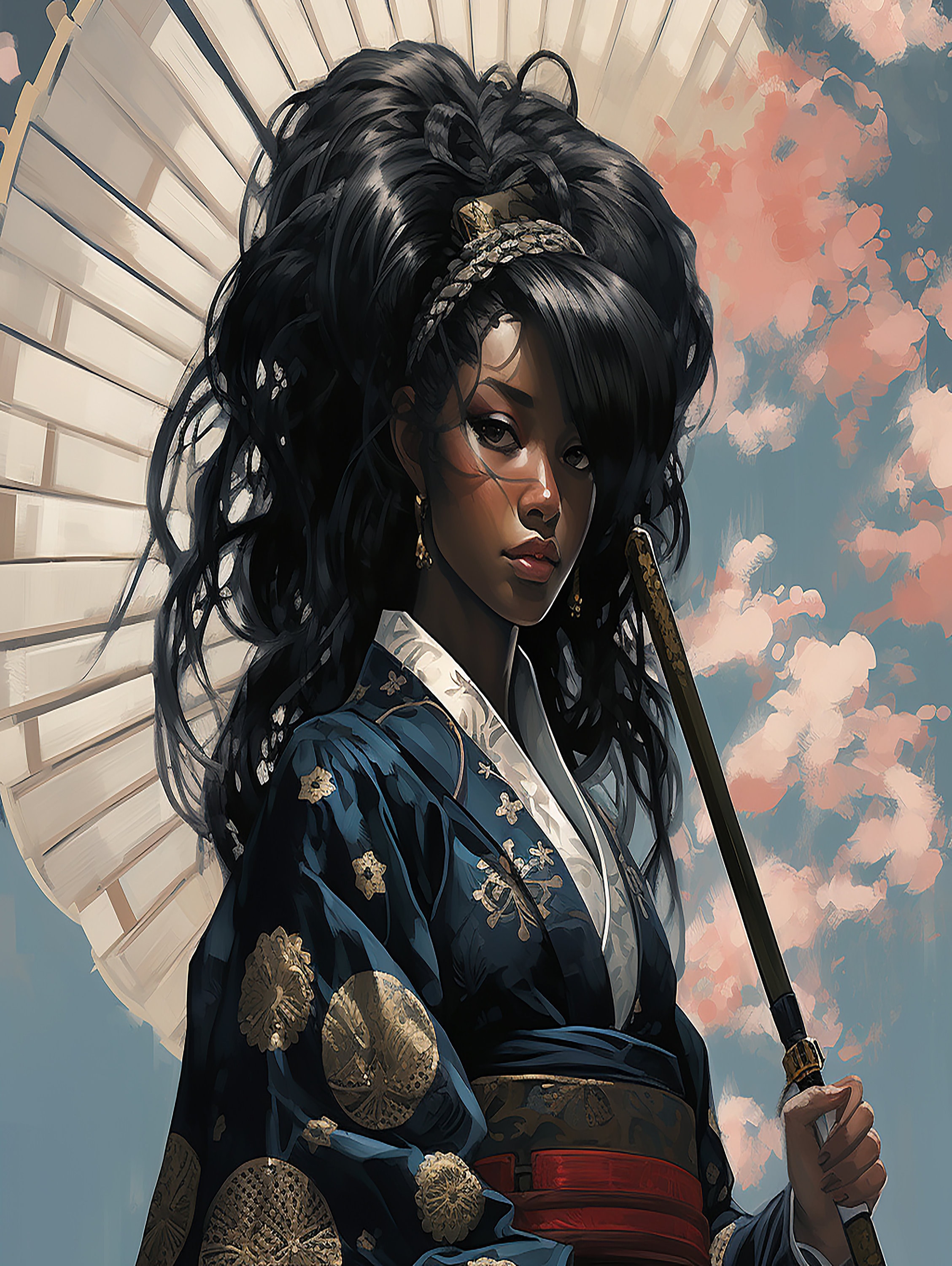 Anime Black Samurai Collection 1 | Art, Tapestry, Manga, Comic, Slayer ...