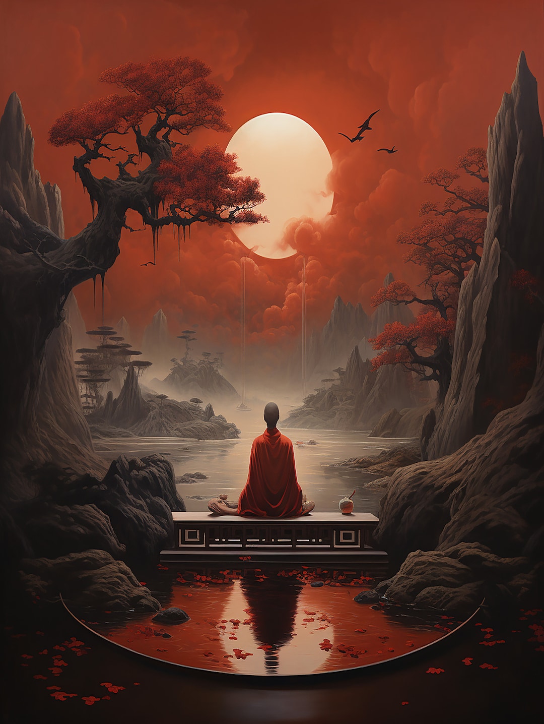 Daoism Tapestry, Huge 5ft X 6.5ft | Art, Spirituality, Taoism, Buddhism ...