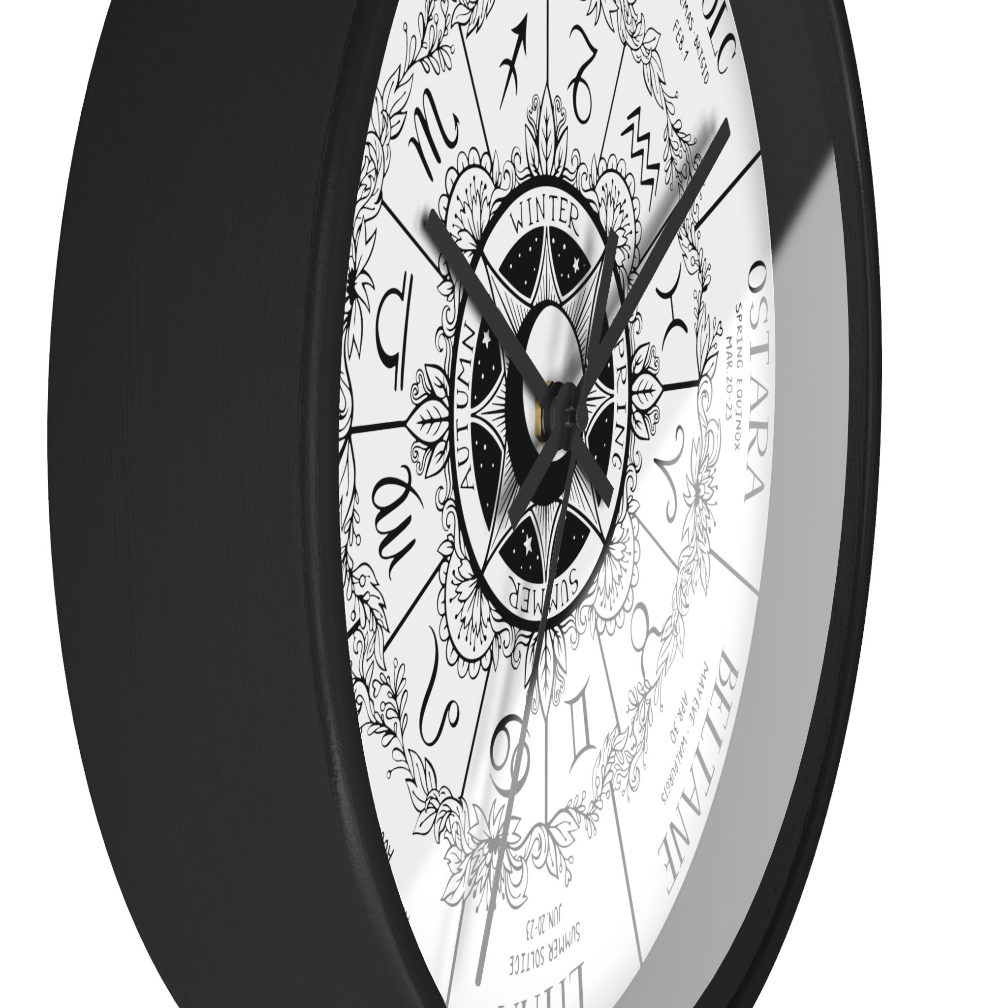 Witches Wheel of the Year 10 Inch Wall Clock, Sabbat Wheel Neopagan ...
