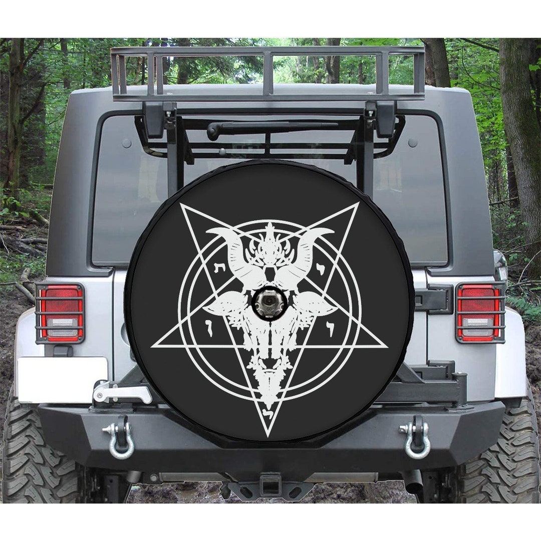 Sigil of Baphomet Spare Tire Cover With or Without Hole, Occult Satanic ...