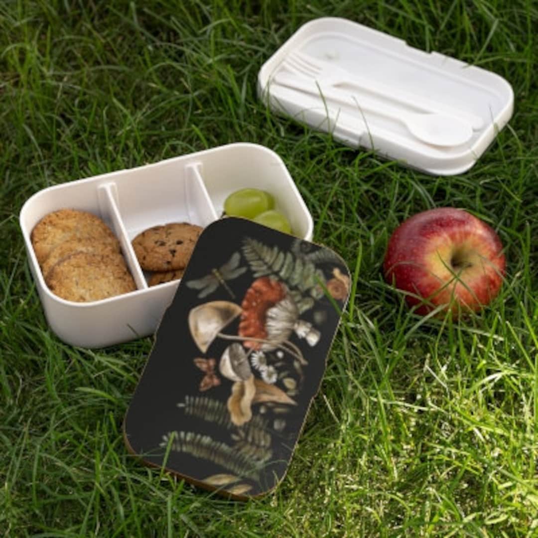 Cottagecore Bento Box for Adults, Rustic Amanita Mushroom and Wild ...