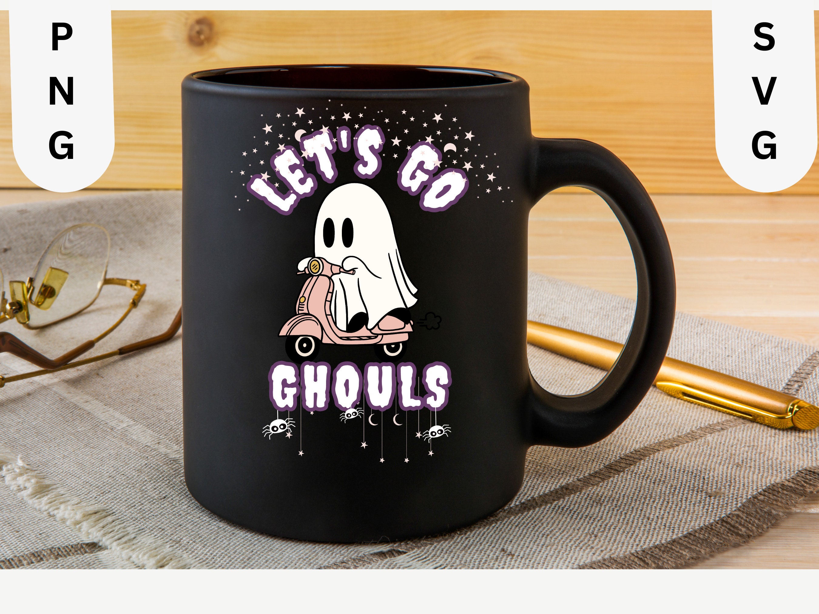 Let's Go Svg Png Cute Ghost Pnghalloween Svg - Etsy