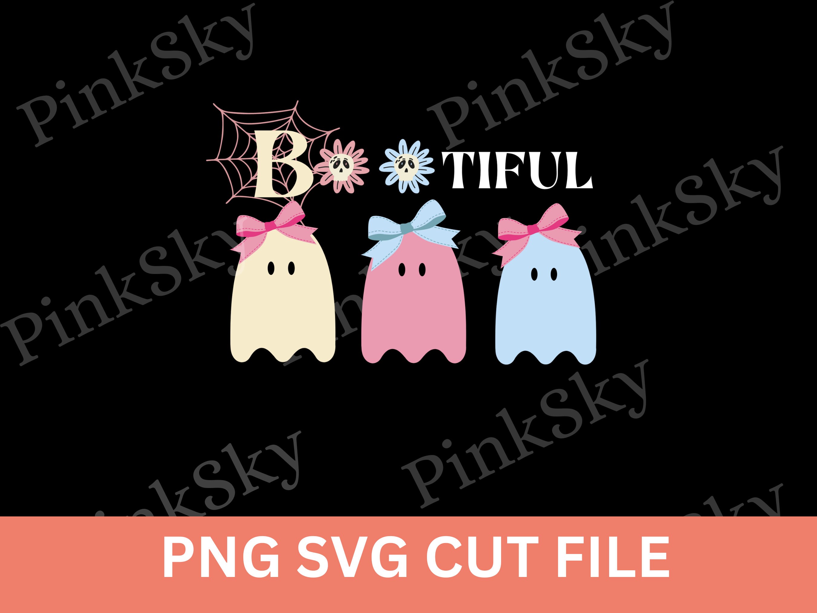 Bootiful Svg Cut File Bootiful Png Svg File Cute Ghost - Etsy
