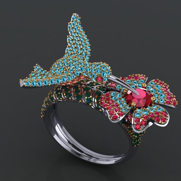 Bird Engagement Ring - Etsy