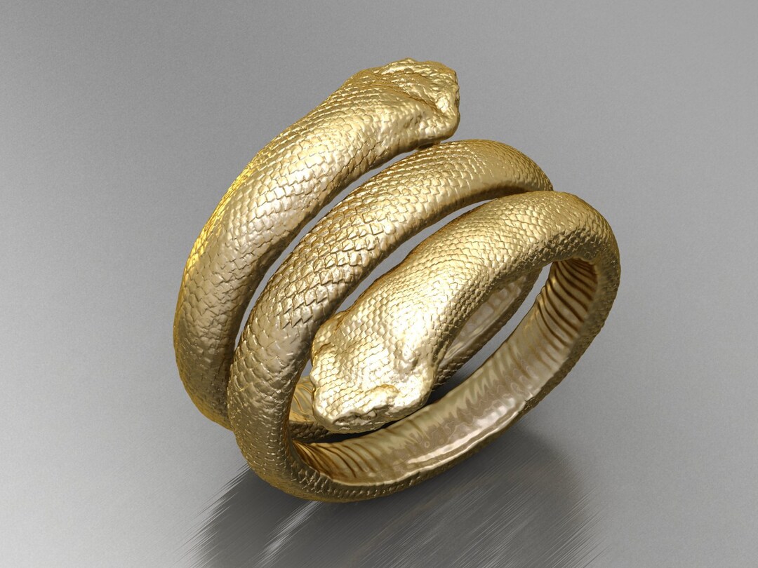 Double Head Snake Ring Ring for Women Digital File Gift for Women ...