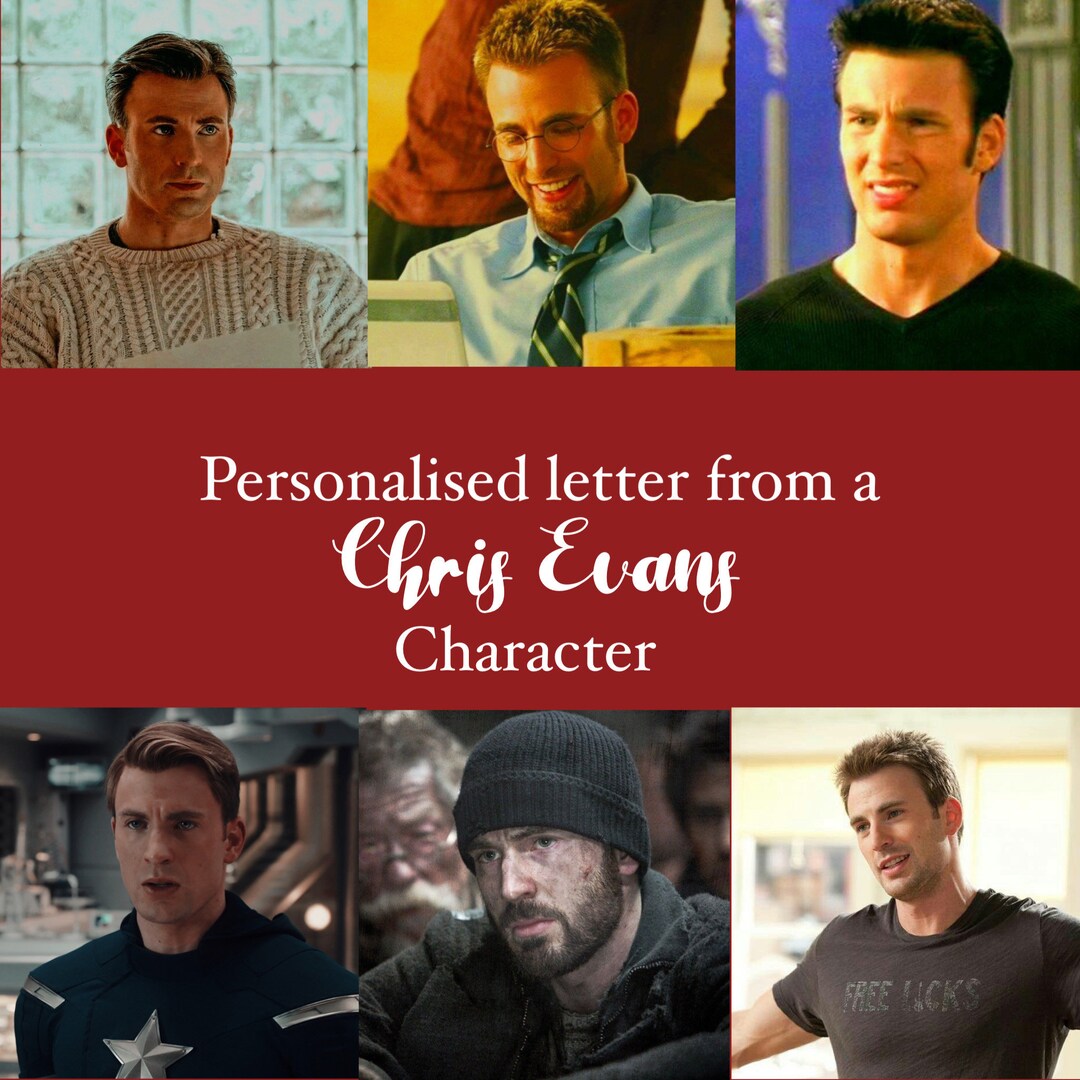 Personalised Digital Letter From a Chris Evans Characte - Etsy