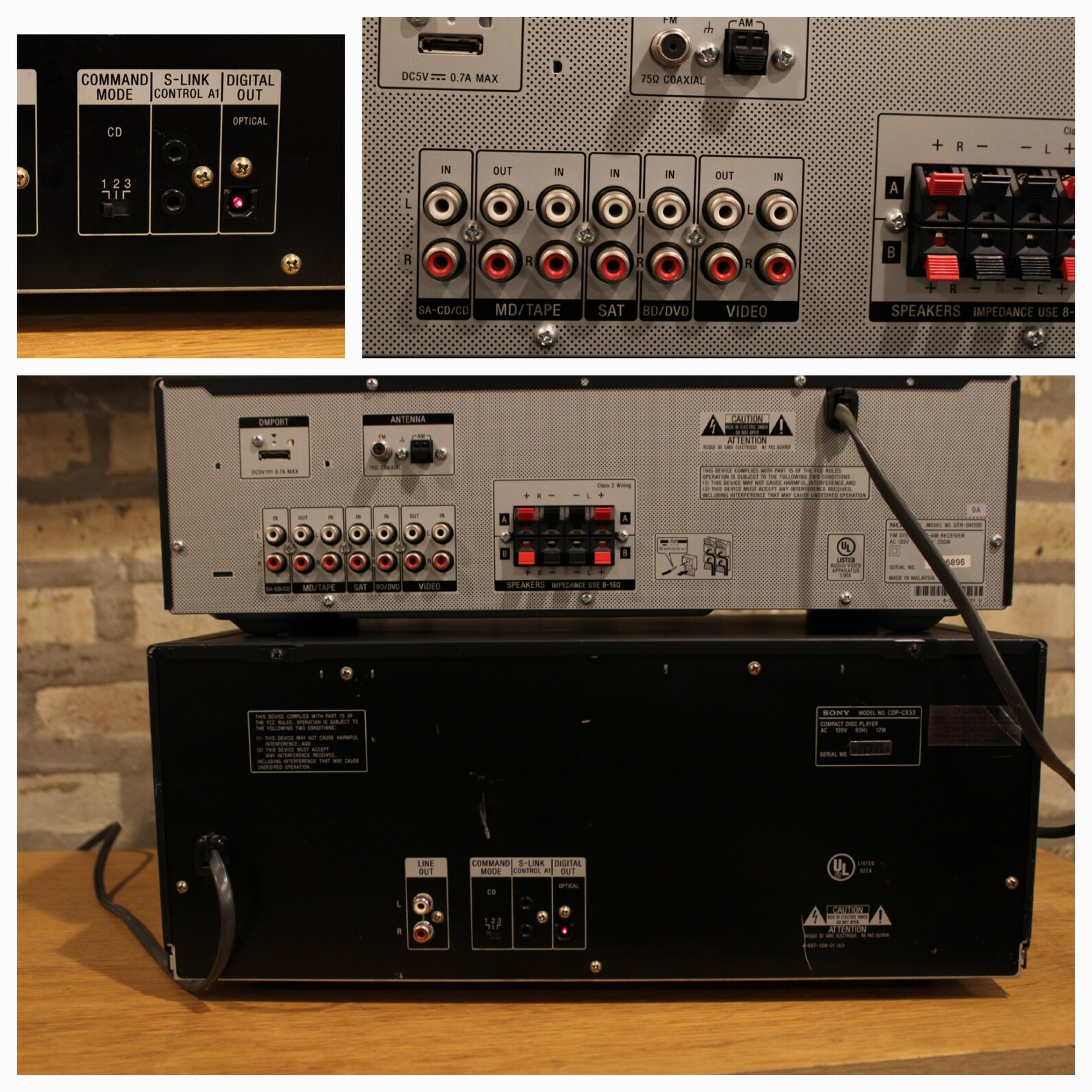 Sony Stereo Components System 50 Cd Changer/ Powerful Receiver W/ Remot ...