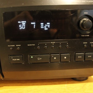 Sony Stereo Components System 50 Cd Changer/ Powerful Receiver W/ Remot ...