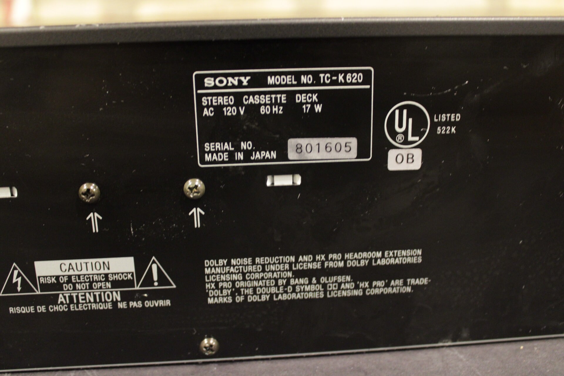 Sony TC-K620 3head hx-pro cassettedeck gereviseerd, volledig ...