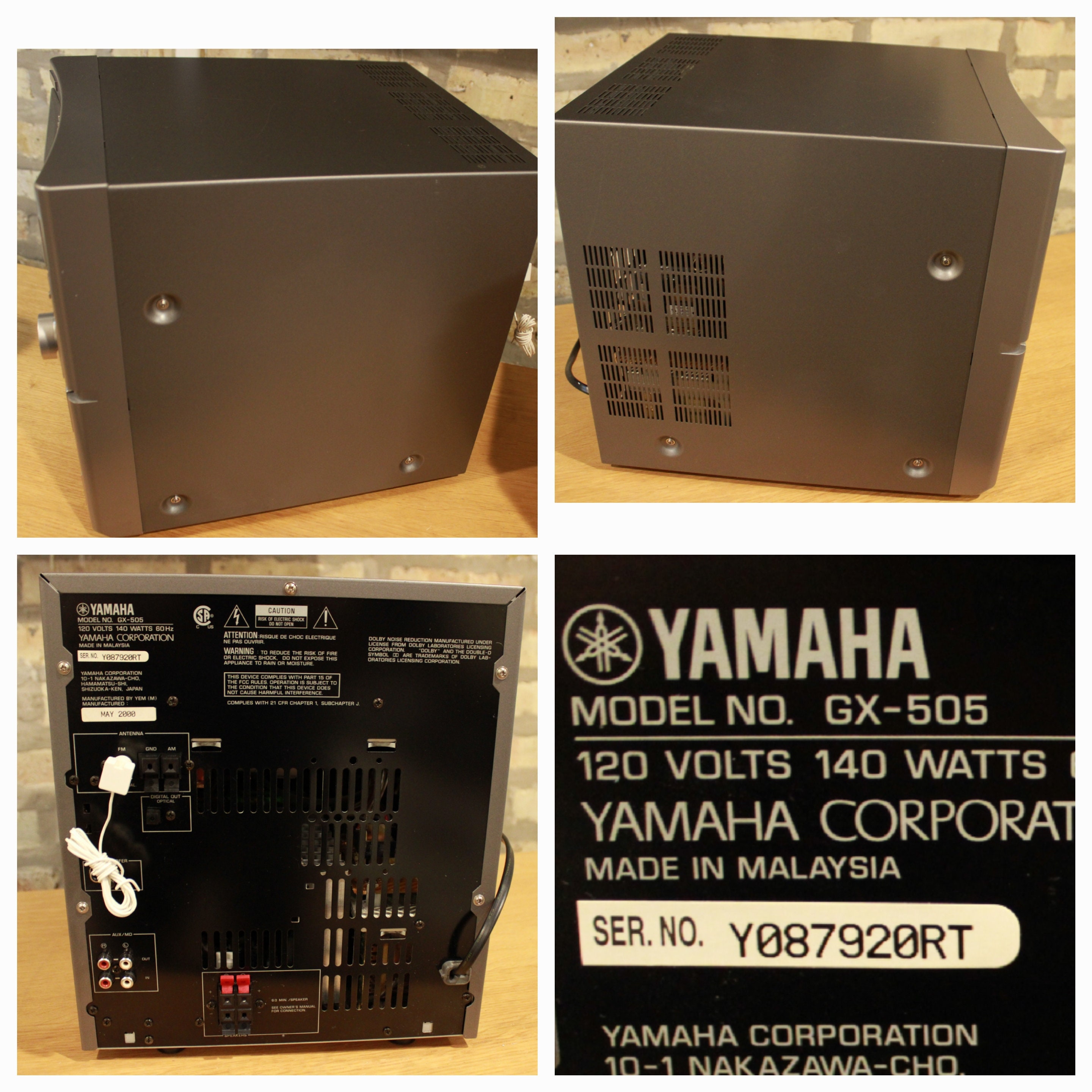 Yamaha Gx-505 HI-FI Stereo Cd,cassette, Tunner Fully Functional ...