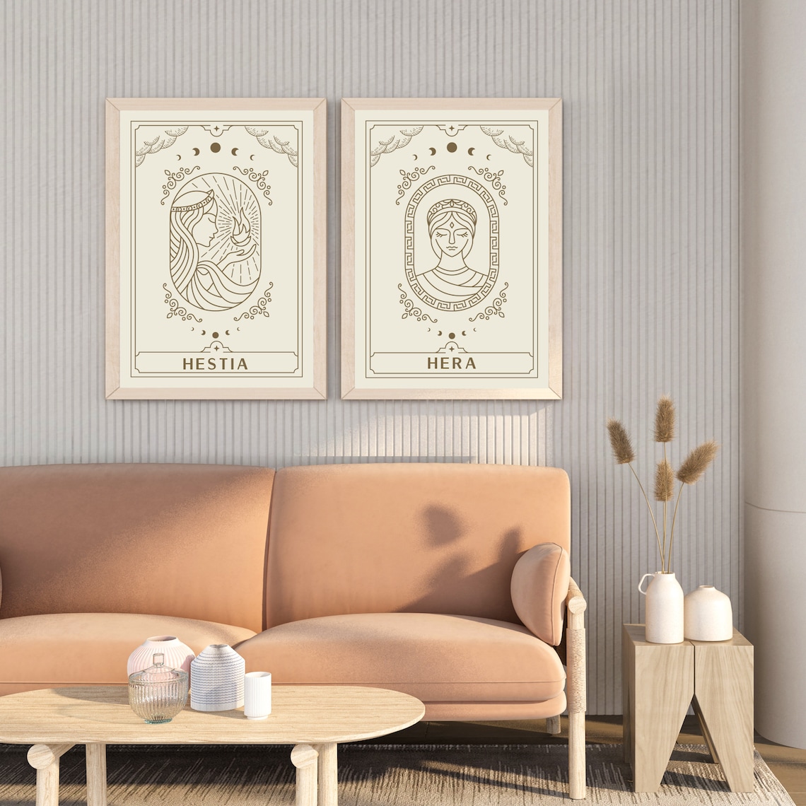 Mythological Greek Goddesses Poster Set of 3, Helios, Hera and Hestia ...