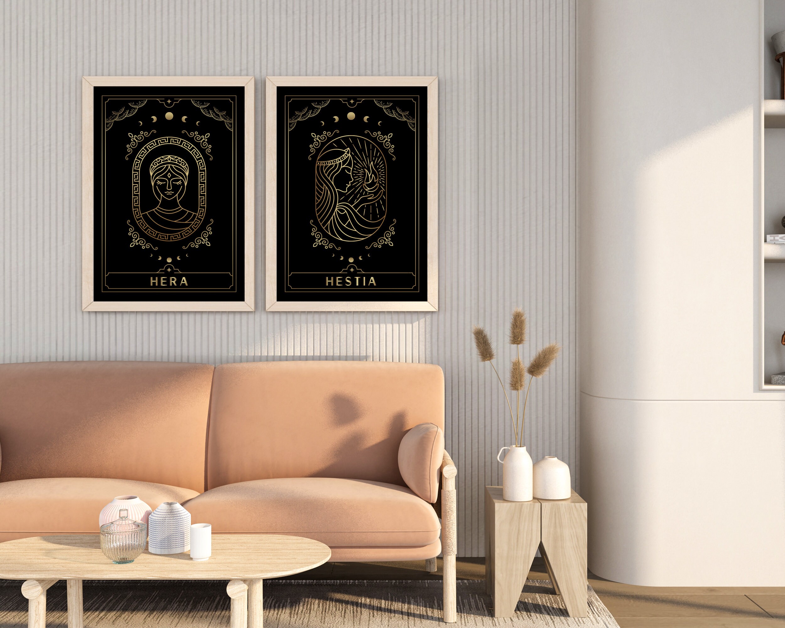 Mythological Greek Goddesses Poster Set of 3, Helios, Hera and Hestia ...