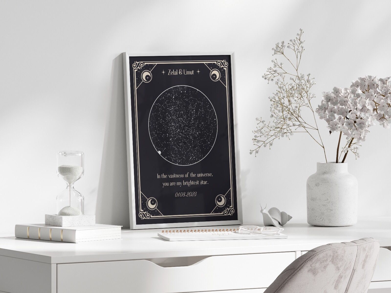 Personalised Star Map, Sky Poster, Personalised Gift, Wedding Gift ...