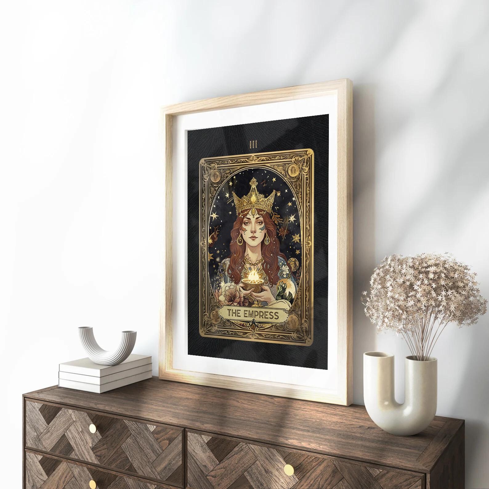 Set of 3 Printable Tarot Card Prints, Celestial, Tarot Card Poster ...