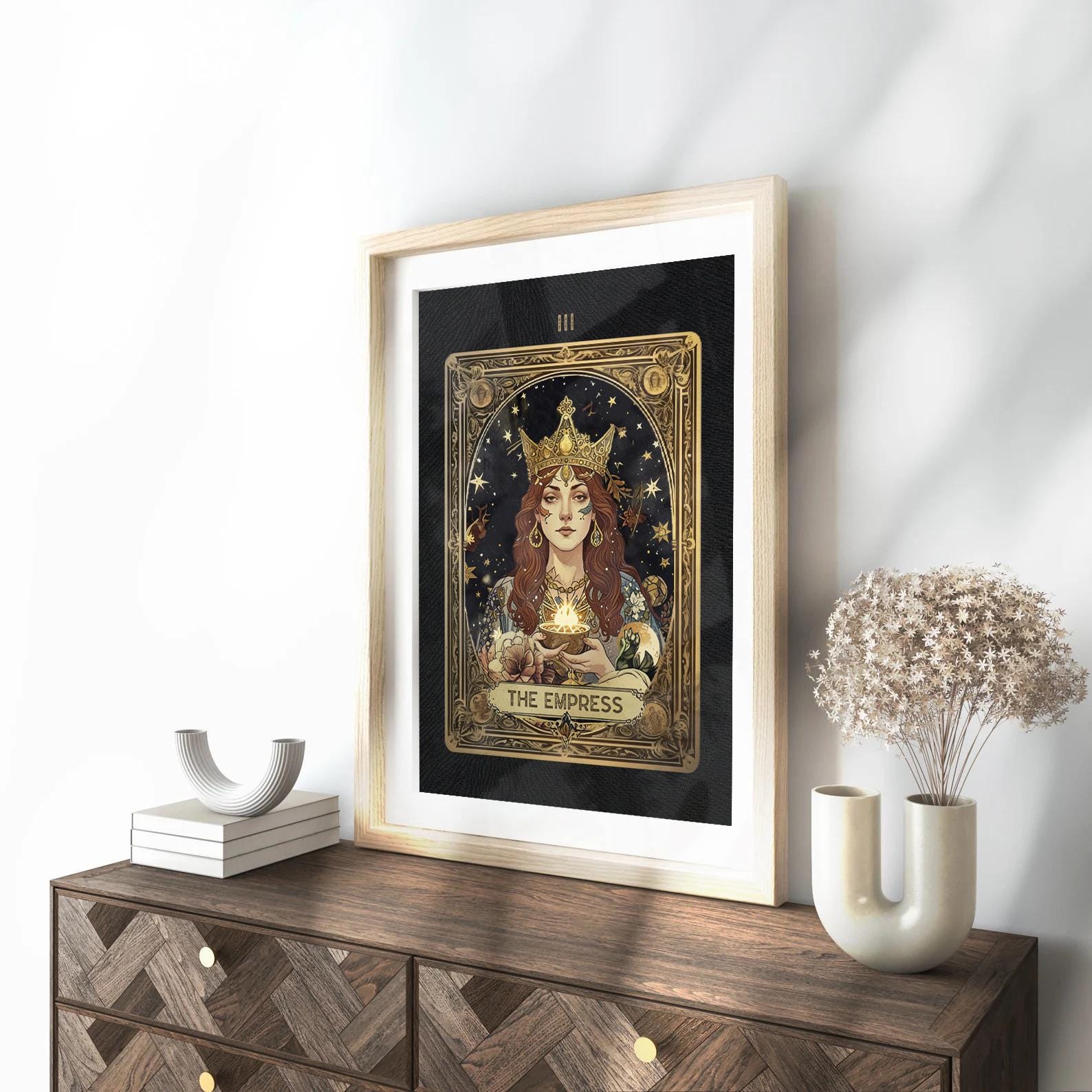 Set of 3 Printable Tarot Card Prints, Celestial, Tarot Card Poster ...