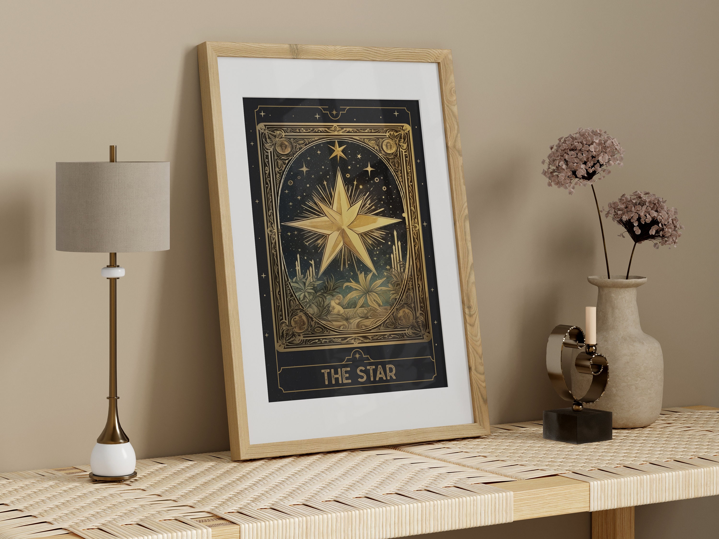 Set of 3 Tarot Card Prints, Tarot Home Decor, Tarot Card Poster, Tarot ...