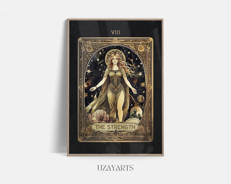 Set of 3 Printable Tarot Card Prints, Celestial, Tarot Card Poster ...