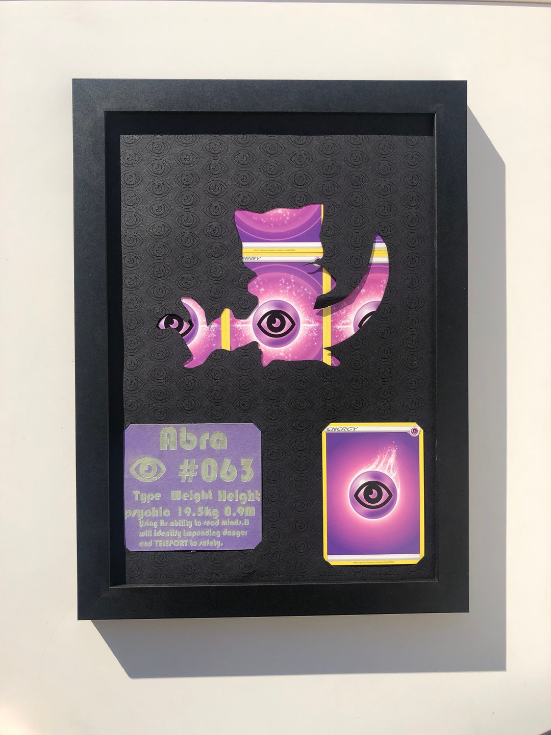 Pokemon Abra Energy Poster Wall Art Framed A4 - Etsy