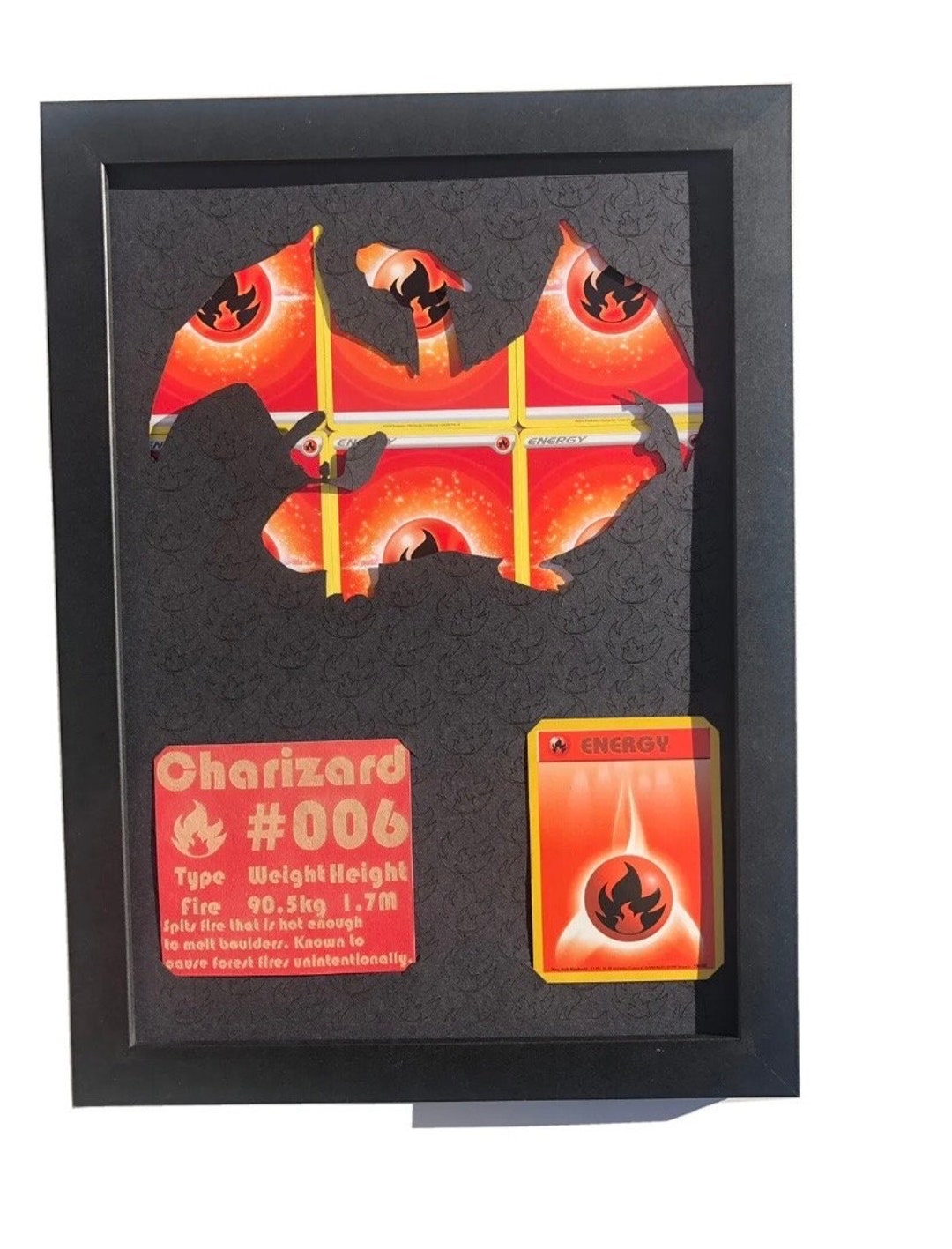 Pokemon Charizard Energy Poster Wall Art Framed A4 - Etsy
