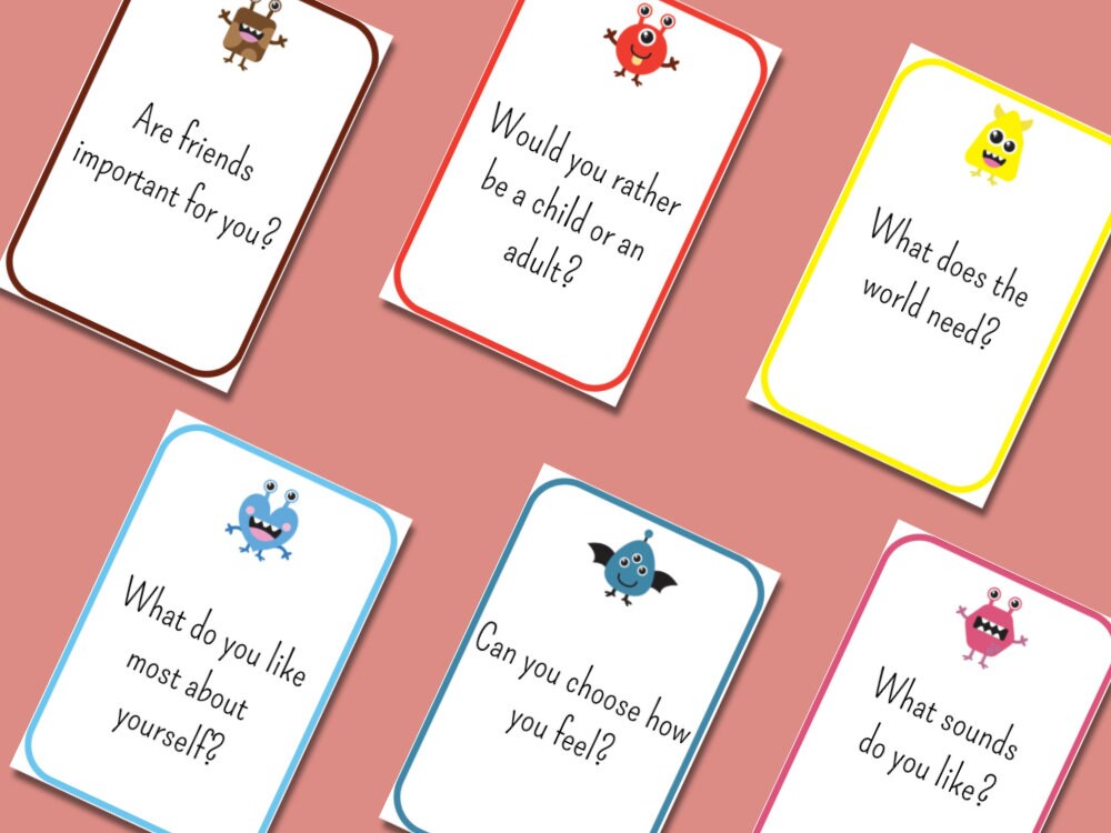 40 Fun Printable Questions to Ask Kids Slowdown and Have Fun - Etsy