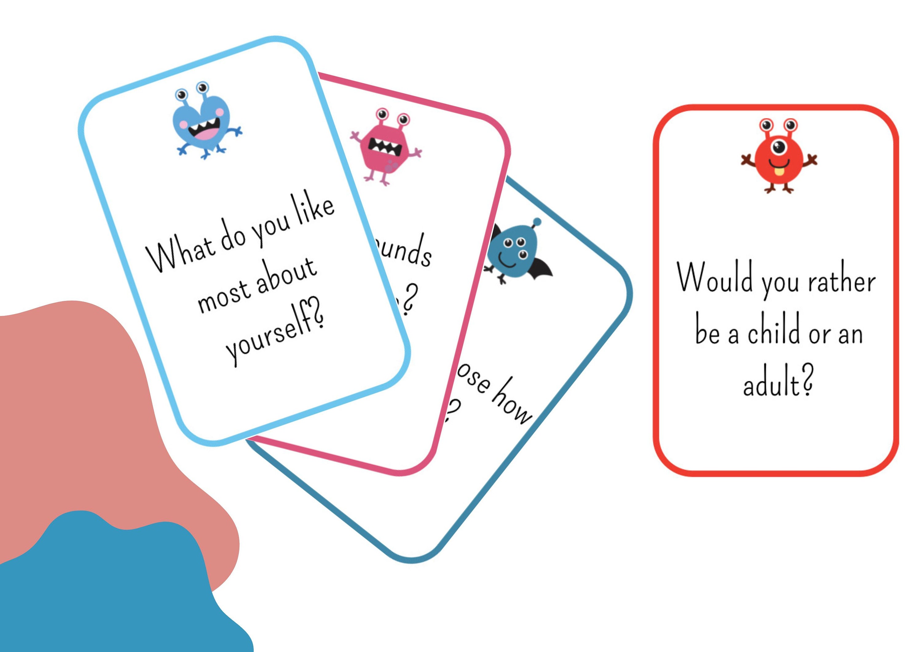 40 Fun Printable Questions to Ask Kids Slowdown and Have Fun - Etsy