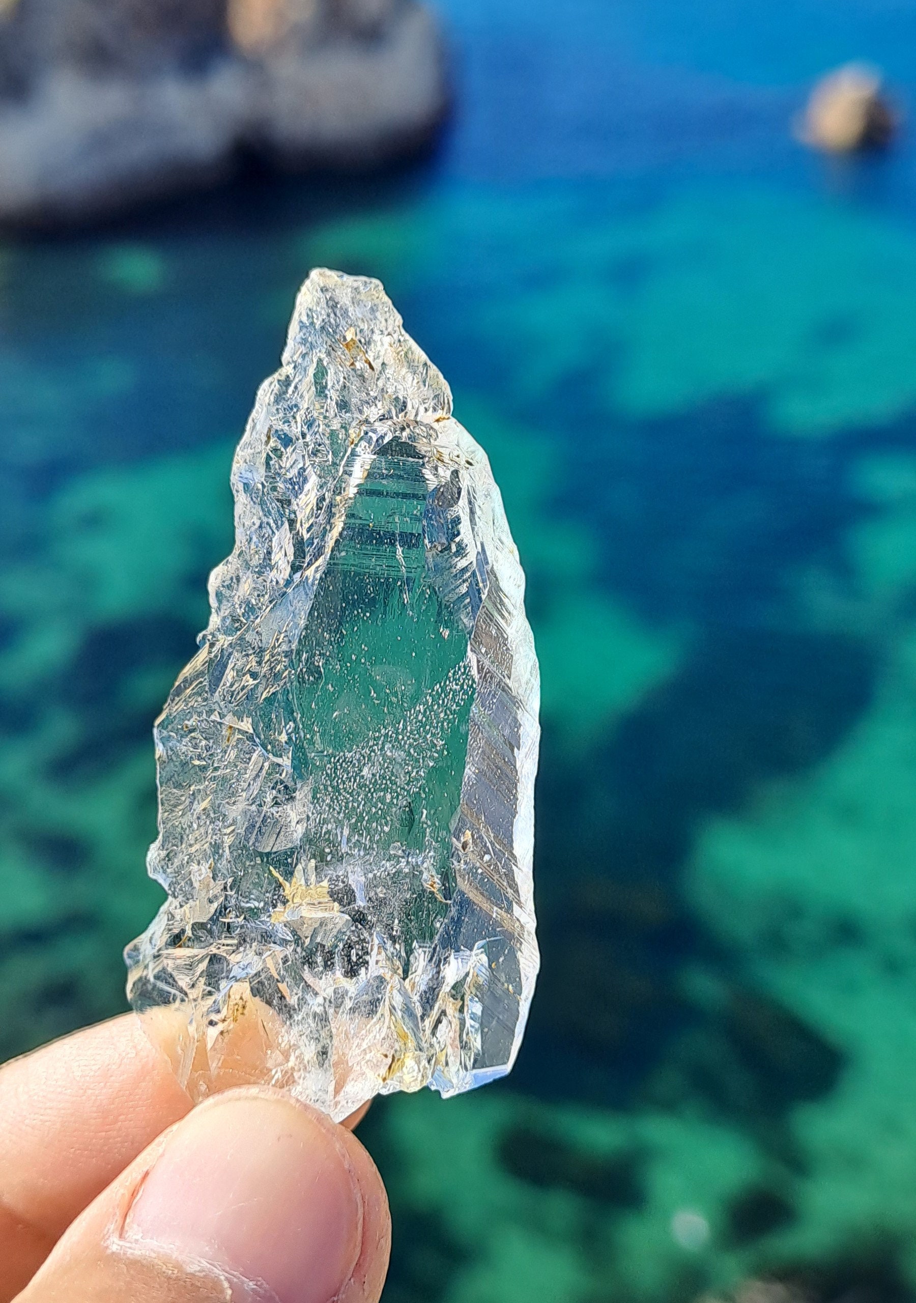 Optical Aesthetic Himalayan Tormiq Quartz Crystal W Wisps & Golden ...