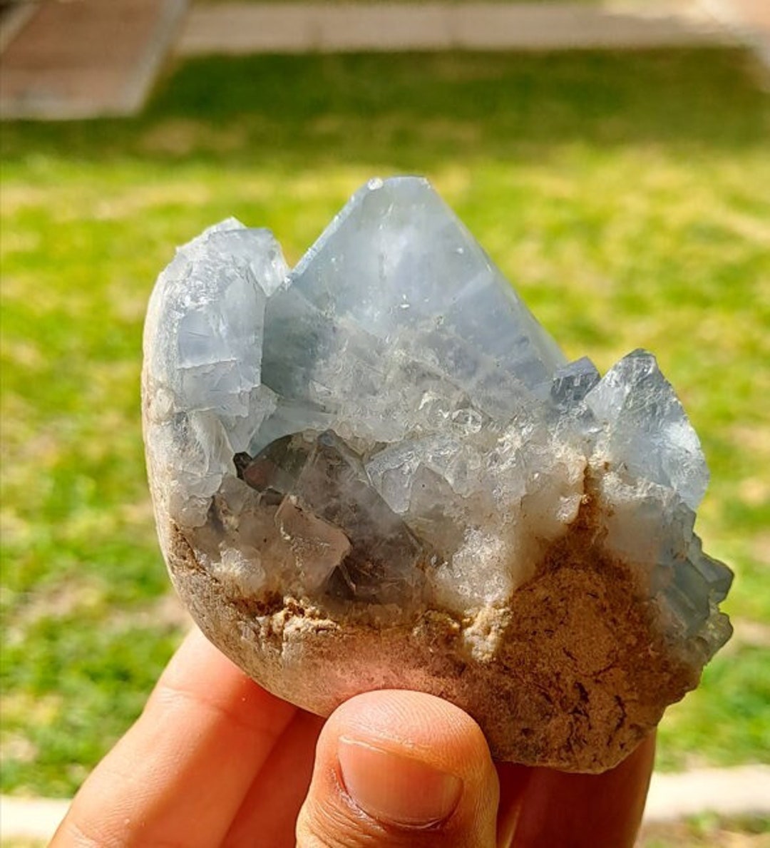 Natural Celestite Crystal Cluster Celestine Geode Celestine - Etsy