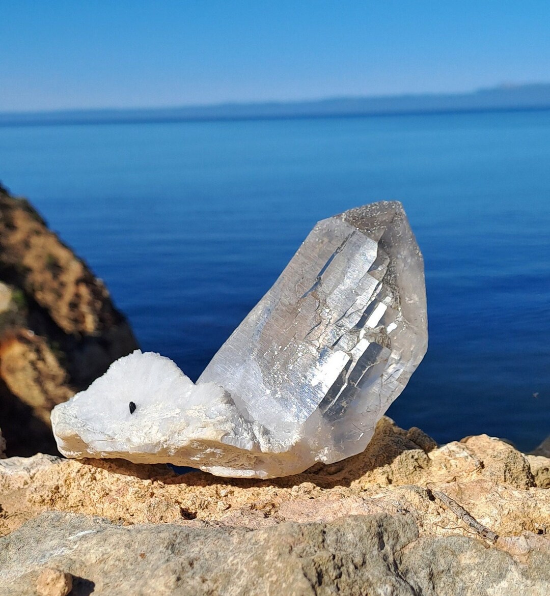 Himalayan Cathedral Self Healed Quartz Crystal Albite Matrix\ Self ...