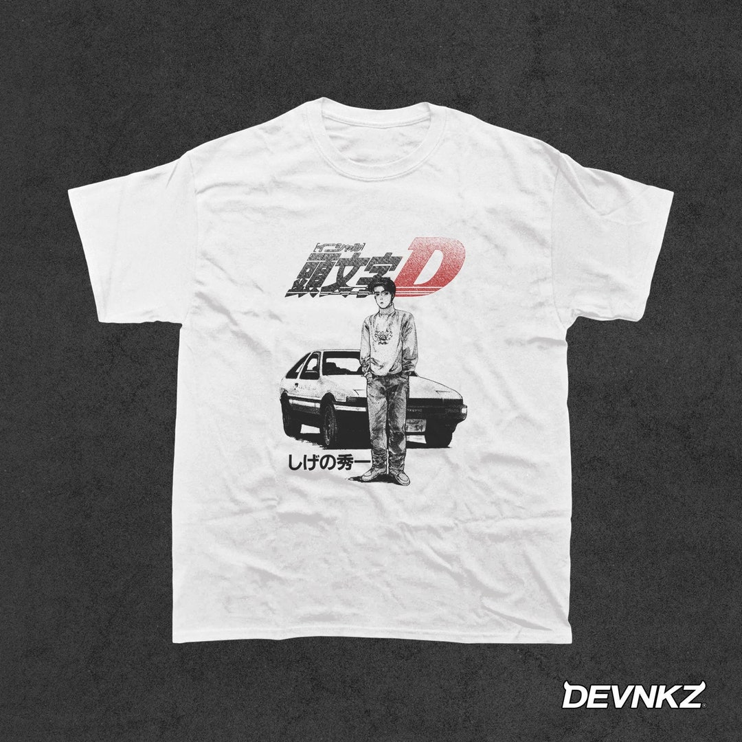Initial D 1st Volume T-shirt, 90's Anime T-shirt, Car Shirt, Gifts for ...