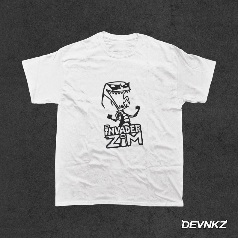 Invader Zim Cartoon T-shirt, Vintage Cartoon Shirt - Etsy