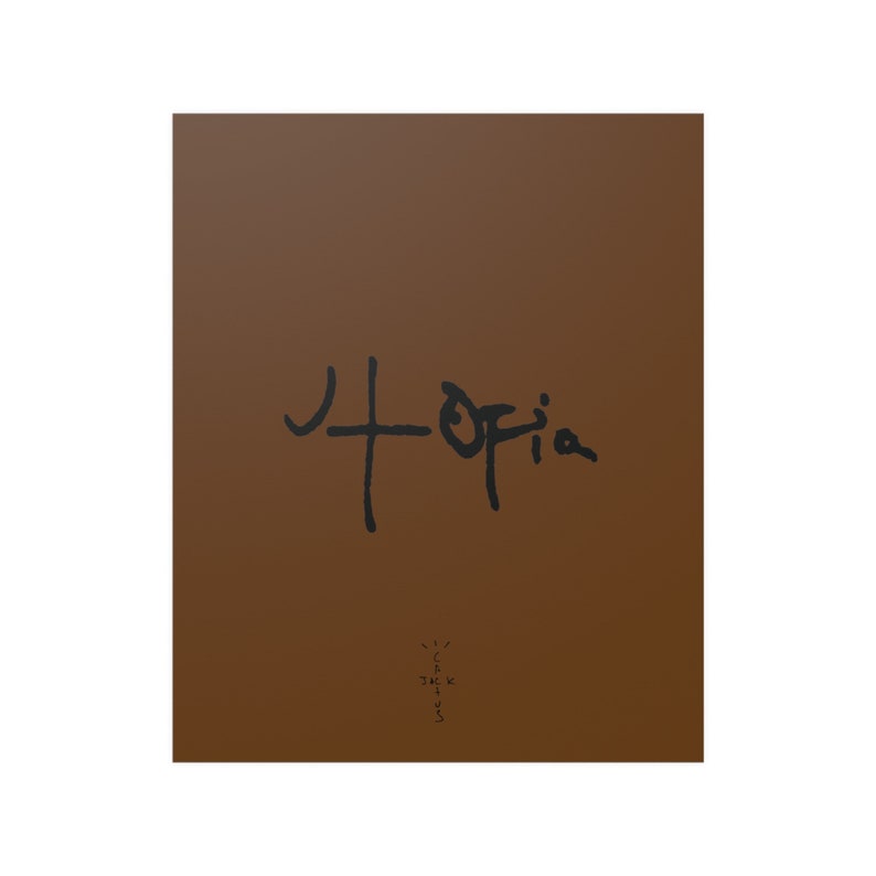 Travis Scott Utopia Satin Poster - Etsy