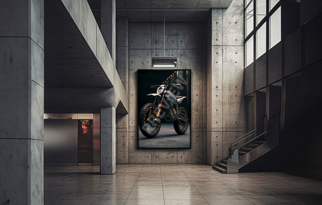 Enduro Poster, Futuristic Moto, Metal Print, Motocross Wall Decor ...