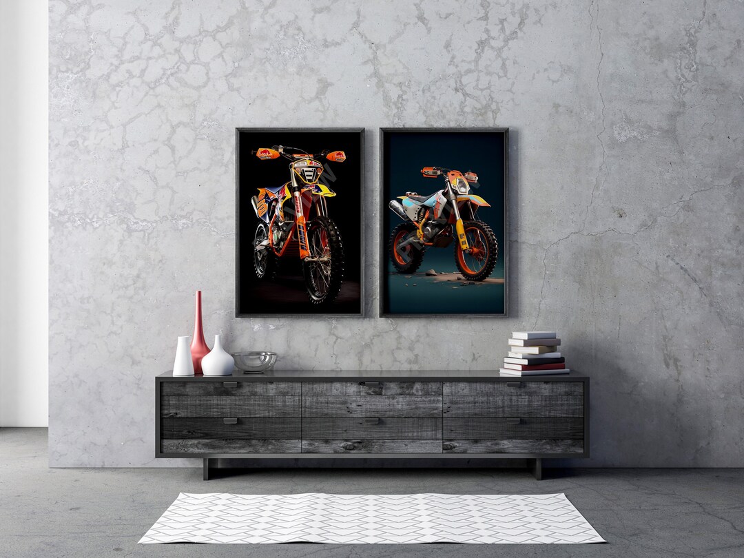 Enduro Poster, Ultra Realistic, Metal Print, Motocross Wall Decor ...