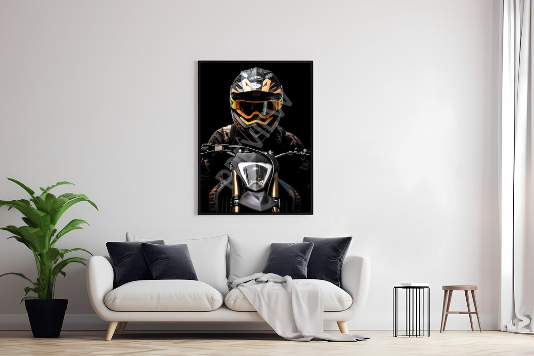 Enduro Poster, Ultra Realistic, Metal Print, Motocross Wall Decor ...