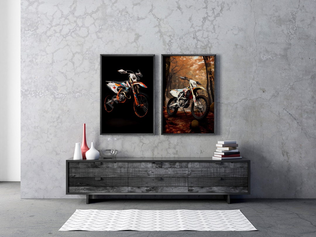 Enduro Poster, Ultra Realistic, Metal Print, Motocross Wall Decor ...