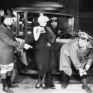 Laurel and Hardy Rare Jean Harlow Signed Double Whoopee Digital ...