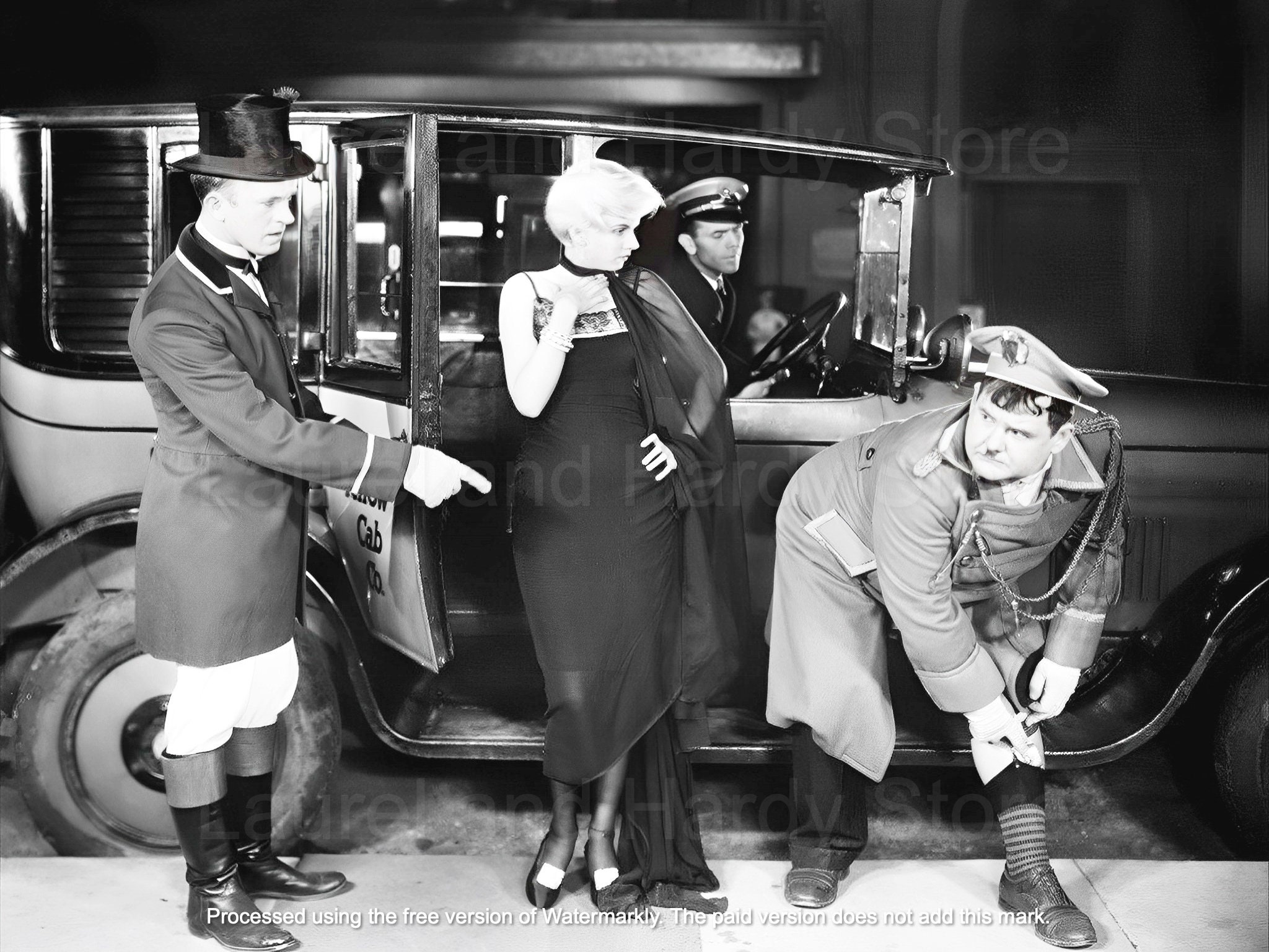 Laurel and Hardy Rare Jean Harlow Signed Double Whoopee Digital ...