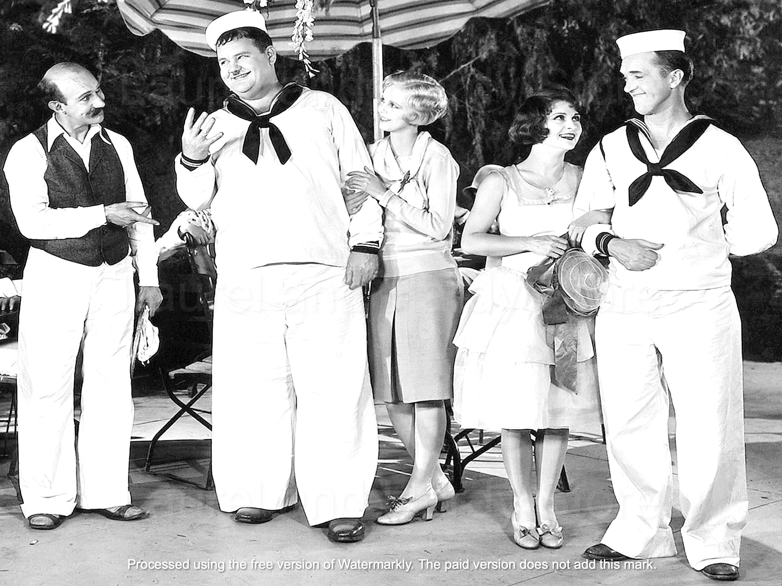 Laurel and Hardy Girls Men O'war 1929 Signed Digital Wall Art Prints ...
