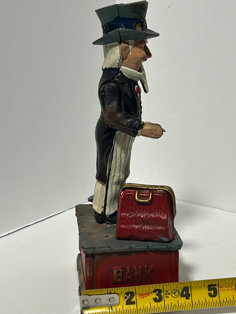 Uncle Sam Cast Iron Bank - Etsy