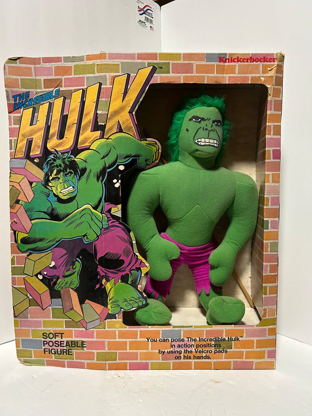 RARE the Incredible Hulk Soft Poseable Figure 1978 - Etsy