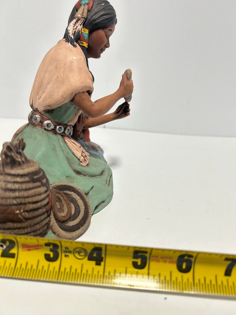 Native American Woman and Child Ceramic Figure - Etsy