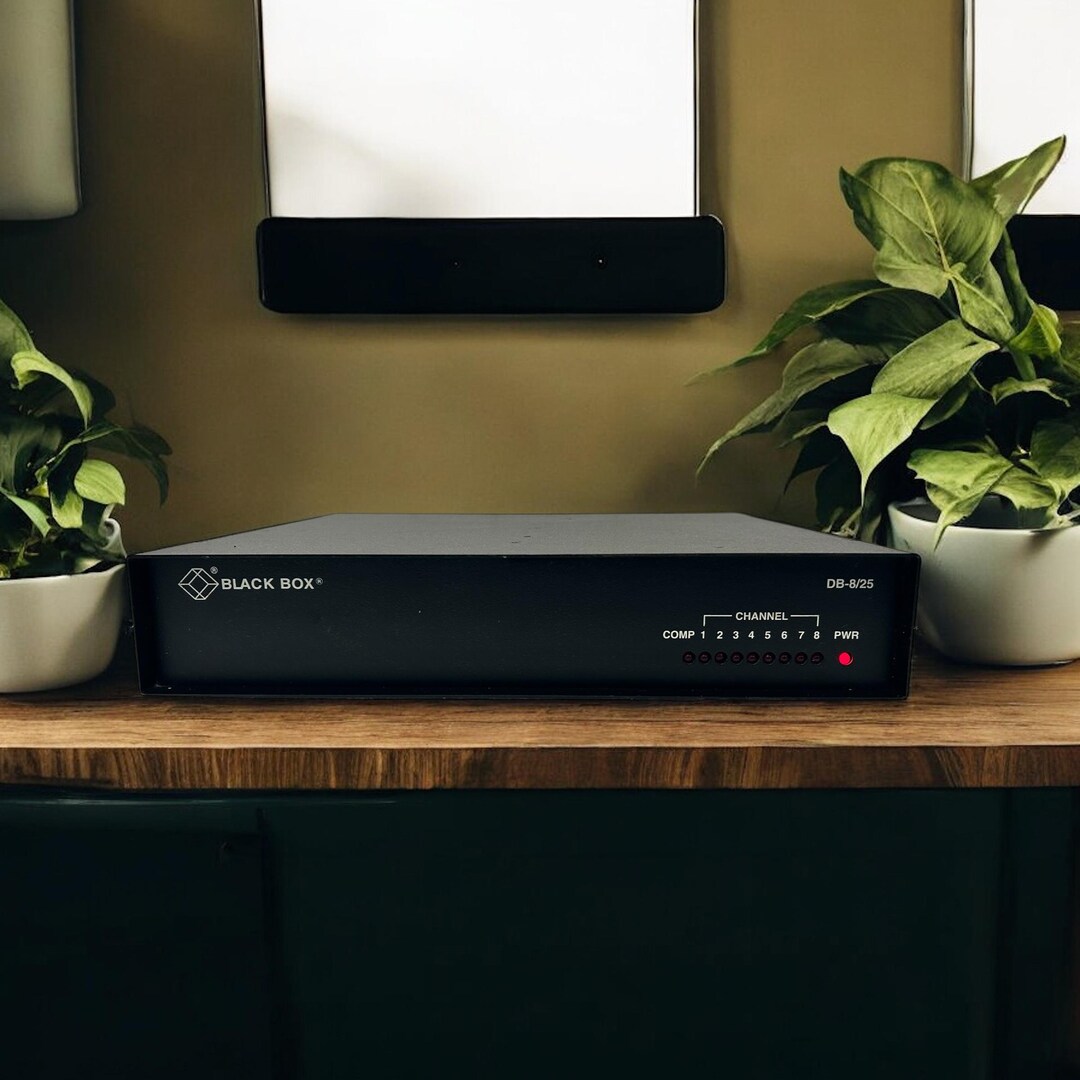 Black Box DB-8/25 8 Channel Computer Data Broadcast Unit Model TL158A ...