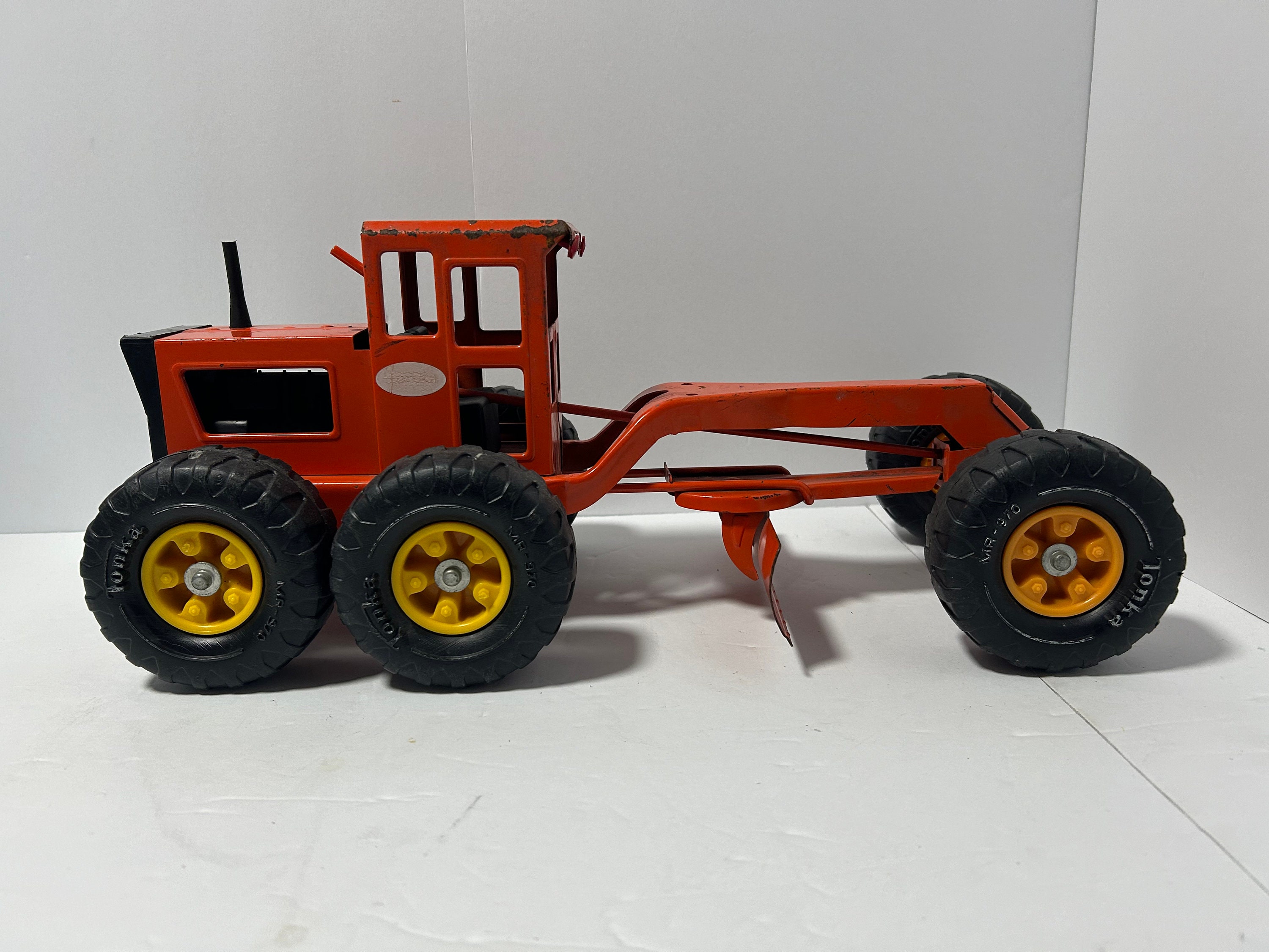 Tonka Orange MR-970 Metal Toy Grader - Etsy
