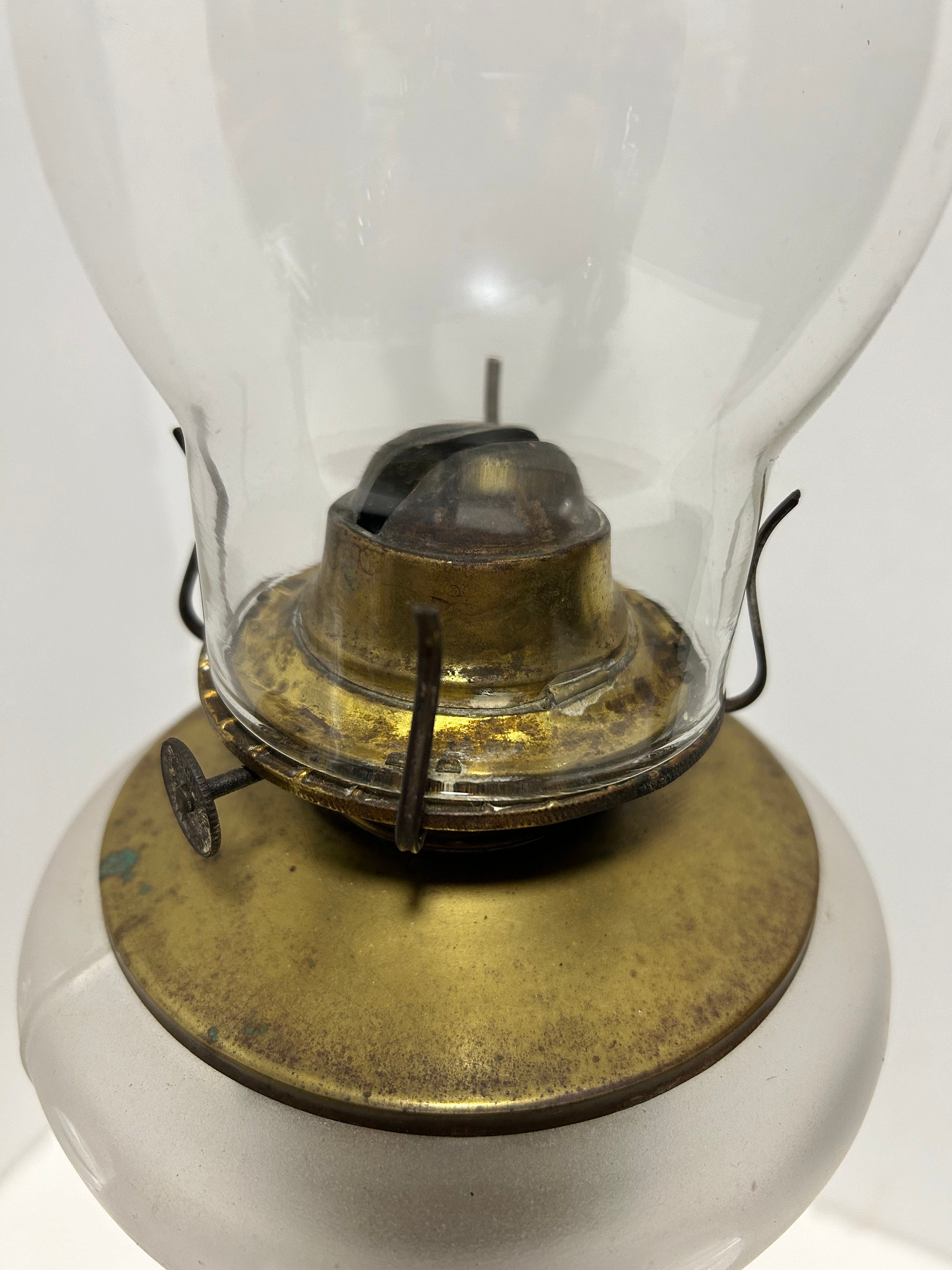 Antique Figural Oil Lamp - Etsy